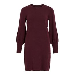 Vila Damen Strickkleid "VIKERRY O-NECK KNIT DRESS - NOOS"fig, Gr. M, unifarben, Strick, Obermaterial: 53% Polyester, 30% Viskose, 17% Polyamid,