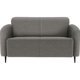 2-Sitzer Home Affaire, B:140cm H:76cm T:90cm, grau, Struktur fein 100% Polyester;Luxus-Microfaser weich 100% Polyester, Sofas, "Marone"