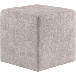 Hocker COTTA, B:40cm H:40cm T:40cm, grau, 100% Polyester, Wohnzimmer, Hocker, "Cuby", Sitzw&uuml;rfel, Cube, Sitzhocker