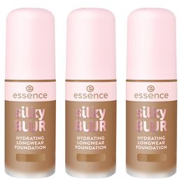 Essence Damen Foundation "Silky BLUR HYDRATING LONGWEAR FOUNDATION", 90mlbraun, Teint-Kosmetika