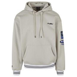 Fubu Herren Kapuzenpullover "Fubu Herren FM233-012-1 Fubu Corporate Mesh Hoodie"creme, schwarz, blau, Gr. S, unifarben, 100% Polyester, Pullover