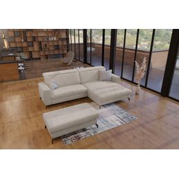 Sit & More Ecksofa SIT & MORE, B:290cm H:88cm T:178cm, beige, 100% Polyester, Wohnzimmer, Sofas, "Bolero L-Form"