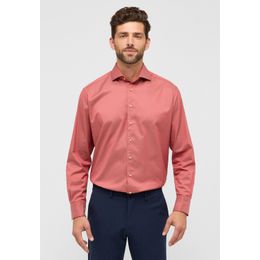 Eterna Herren Langarmhemd "MODERN FIT", rot, Gr. 42, Twill, 100% Baumwolle, Hemden, EASY IRON (b&uuml;gelleicht)