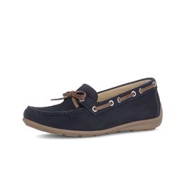 Mokassin Gabor "Mokassin", Damen, Gr. 42, blau, Schuhe Mokassin