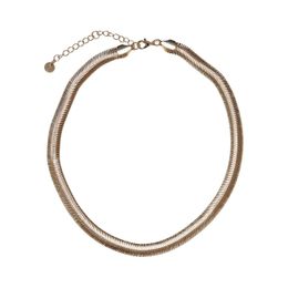 Urban Classics Damen Halsreif "Urban Classics Unisex Big Pluto Basic Necklace", onesize, Eisengold, Eisen, Halsketten