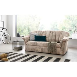 3-Sitzer DOMO collection, B:185cm H:82cm T:82cm, braun, 100% Polyester, Sofas, "Pegnitz f&uuml;r kleine R&auml;ume, Breite 185cm", zeitlos, elegante Armlehnen,