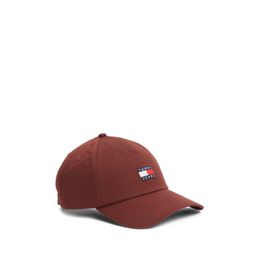 Tommy Jeans Herren Baseball Cap "TJM HERITAGE CORE CAP"schwarz velvety braun, Web, Baumwolle, Caps, UNISEX Klemmverschluss, gro&szlig;e Logostickerei