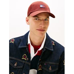 Tommy Jeans Damen Baseball Cap "TJM HERITAGE CORE CAP"schwarz velvety braun, Web, Baumwolle, Caps, UNISEX Klemmverschluss, gro&szlig;e Logostickerei