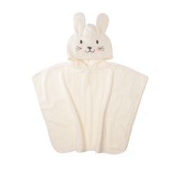 Liliput M&auml;dchen Poncho "Hase", wei&szlig;, unifarben, 100% Baumwolle, Jacken, mit niedlicher Kapuze