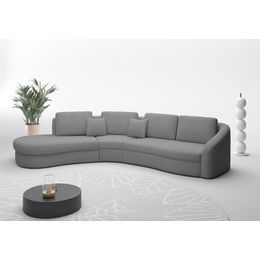 Sit & More Ecksofa SIT & MORE, B:366cm H:88cm T:230cm, grau, 100% Polyester, Wohnzimmer, Sofas, "Jazz L-Form", In weiteren Gr&ouml;&szlig;en erh&auml;ltlich