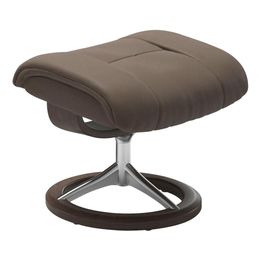 Fu&szlig;hocker stressless, B:55cm H:41cm T:39cm, braun, Leder BATICK: BATICK ist ein leicht korrigiertes, durchgef&auml;rbtes und genarbtes M&ouml;belleder, bei dem