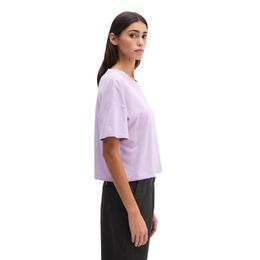 Marc O'Polo MARC O'POLO Damen T-Shirt "aus weichem Single Jersey", lila, Basic, Gr. S, unifarben, Obermaterial: 67% Lyocell, 33% Baumwolle, Shirts