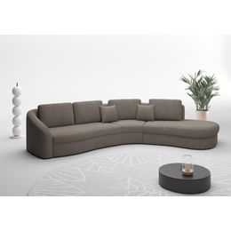Sit & More Ecksofa SIT & MORE, B:366cm H:88cm T:230cm, braun, 100% Polyester, Wohnzimmer, Sofas, "Jazz L-Form", In weiteren Gr&ouml;&szlig;en erh&auml;ltlich