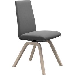 Polsterstuhl stressless, B:49cm H:92cm T:59cm, grau, Microfaser DINAMICA (88% Polyester, 12% Polyurethan), Esszimmer, St&uuml;hle, "Laurel", Low Back,