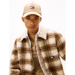 Tommy Jeans Damen Baseball Cap "TJM HERITAGE CORE CAP"schwarz dune, Web, Baumwolle, Caps, UNISEX Klemmverschluss, gro&szlig;e Logostickerei