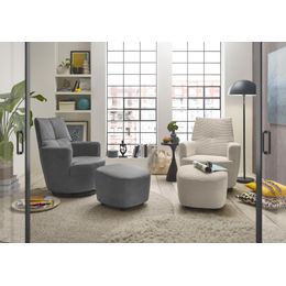 Relaxsessel, B:80cm H:96cm T:88cm, beige, SET ONE BY Musterring, Luxus-Microfaser (Chenille)100% Polyester, Wohnzimmer, Sessel, "SO 1450", mit Dreh-