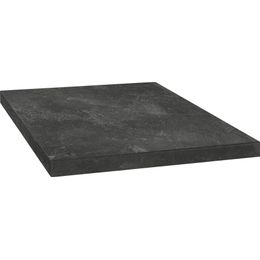 Arbeitsplatte Optifit, B:100cm H:3,8cm T:60cm, schwarz, Holzwerkstoff, K&uuml;che, Tischplatten, "Luzern", 38 mm stark, Tiefe 60 cm, gro&szlig;e Auswahl an