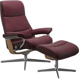 Relaxsessel stressless, B:91cm H:110cm T:85cm, rot, Leder BATICK: BATICK ist ein leicht korrigiertes, durchgef&auml;rbtes und genarbtes M&ouml;belleder, bei