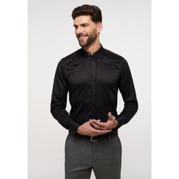 Eterna Herren Langarmhemd "SLIM FIT"schwarz, Gr. 40, Twill, 100% Baumwolle, Hemden, NON IRON (b&uuml;gelfrei)