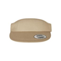 Flexfit Visor "Flexfit Snapback Flat Round Visor Cap"khaki, unifarben, 100% Baumwolle, Caps