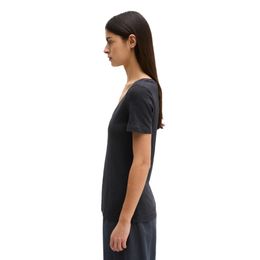 Marc O'Polo MARC O'POLO Damen T-Shirt "aus Slub-Jersey", schwarz, Gr. XXS, unifarben, Obermaterial: 100% Baumwolle, Shirts