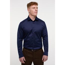 Eterna Herren Langarmhemd "MODERN FIT", blau, Gr. 44, Twill, 100% Baumwolle, Hemden, NON IRON (b&uuml;gelfrei)