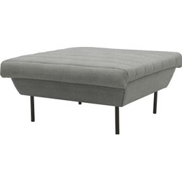 Hocker, B:90cm H:45cm T:105cm, grau, LOOKS by Wolfgang Joop, 100% Polyester, Wohnzimmer, Hocker, "LOOKS IX", Quersteppung, passend zur Serie LOOKS IX