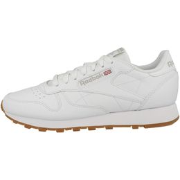 Reebok Herren Sneaker "Reebok Leather Sneaker low Unisex Erwachsene Schuhe", Gr. 36,5wei&szlig;, Glattleder, Lederimitat, Schuhe, Perforationen