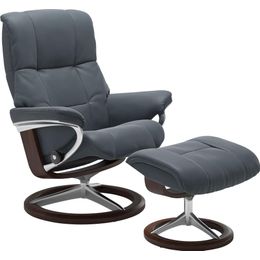 Relaxsessel stressless, B:83cm H:102cm T:74cm, blau, Leder BATICK: BATICK ist ein leicht korrigiertes, durchgef&auml;rbtes und genarbtes M&ouml;belleder, bei