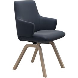 Polsterstuhl stressless, B:58cm H:92cm T:59cm, blau, Leder PALOMA: PALOMA ist ein durchgef&auml;rbtes Semianilin-M&ouml;belleder mit nat&uuml;rlicher Narbung.,