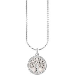 Thomas Sabo Damen Kette mit Anh&auml;nger "Tree-of-Love-Anh&auml;nger", 45, Silber 925 (recycelt), silber, Silber 925 (recycelt), Halsketten
