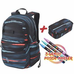 Nitro Kinder Freizeitrucksack "Future Hero", schwarz, Polyester, Rucks&auml;cke, Schulrucksack Freizeitrucksack Laptoprucksack M&auml;ppchen