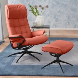 Relaxsessel stressless, B:80cm H:116cm T:71cm, rot, Leder BATICK: durchgef&auml;rbtes und genarbtes M&ouml;belleder;Leder PALOMA: durchgef&auml;rbtes