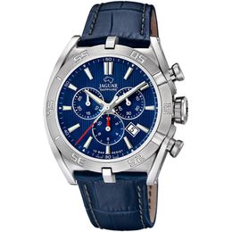 Jaguar Herren Chronograph "Executive", blau, Armbanduhren, Armbanduhr, Quarzuhr, Herrenuhr, Saphirglas, Stoppfunktion, Swiss Made