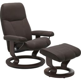 Relaxsessel stressless, B:72cm H:94cm T:70cm, braun, Leder BATICK: BATICK ist ein leicht korrigiertes, durchgef&auml;rbtes und genarbtes M&ouml;belleder, bei