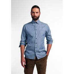 Eterna Herren Langarmhemd "REGULAR FIT", blau, Gr. XXL, 70% cotton, 30% Lyocell, Hemden, EASY IRON (b&uuml;gelleicht)