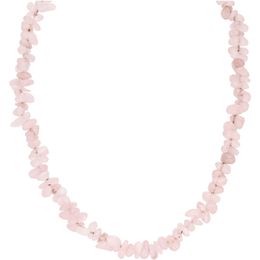 PURELEI Damen Perlenkette "Schmuck Geschenk Rose Quarz", Edelstahl, L: 40, bunt, Edelstahl, Halsketten, mit Rosenquarz