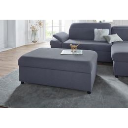 Hocker, B:116cm H:45cm T:70cm, grau, exxpo - SOFA FASHION, Wohnzimmer, Hocker, "Kyoto Bankhocker mit Staufach unter der Sitzfl&auml;che"