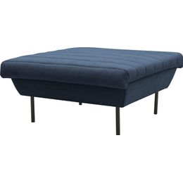 Hocker, B:90cm H:45cm T:105cm, blau, LOOKS by Wolfgang Joop, 100% Polyester, Wohnzimmer, Hocker, "LOOKS IX", Quersteppung, passend zur Serie LOOKS IX