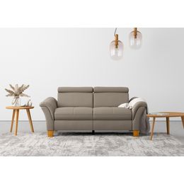 2,5-Sitzer Home Affaire, B:185cm H:84cm T:93cm, braun, 100% Polyester, Sofas, "Lindgren", wahlweise mit TV-Funktion, links oder beidseitig,