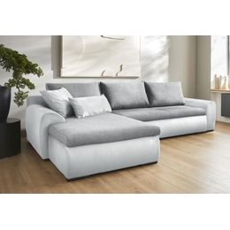 Ecksofa Home Affaire, B:285cm H:85cm T:176cm, grau, 100% Polyester, Wohnzimmer, Sofas, "Win L-Form, B: 285 cm - OTTO. Verl&auml;ssliche Qualit&auml;t.", mit 2