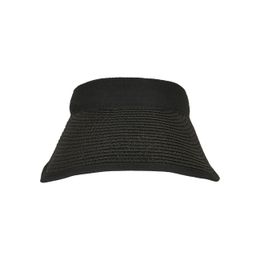 Urban Classics Visor "Urban Classics Unisex Logo Bast Visor"schwarz, unifarben, 80% Leinen, 20% Baumwolle, Caps