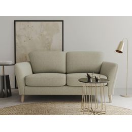 2-Sitzer Home Affaire, B:170cm H:88cm T:90cm, beige, Struktur fein (58% Polyester, 22% Polypropylen);Filzoptik (100% Polyester);Webstoff (100%