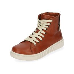 COSMOS Comfort Damen Sneaker "COSMOS Comfort Sneaker Leder", Gr. 38cognac, Leder, Schuhe