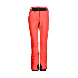 Killtec Damen Skihose "KSW 221 WMN SKI SFTSHLL PNTS", orange, Gr. 40, Oberstoff: Oberseite: 94% Polyester, 6% Elasthan, R&uuml;ckseite: 100% Polyester,