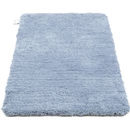 Badematte Tom Tailor HOME, H:27mm, blau, Polyester, Badematten, "Cozy Bath UNI", Badteppich, Uni Farben, rechteckig, rund und oval erh&auml;ltlich