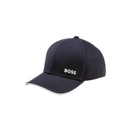BOSS Green Herren Baseball Cap "Cap-Bold", blau, unifarben, Twill, Baumwolle, Caps, mit kontrastfarbener Unterseite, Unisex