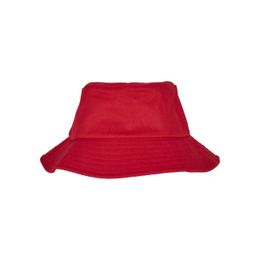 Flexfit Damen Fischerhut "Flexfit Unisex Flexfit Cotton Twill Bucket Hat Kids"rot, 98% Baumwolle, 2% Elasthan, H&uuml;te