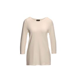 GOLDNER Damen 3/4-Arm-Shirt "Kurzgr&ouml;&szlig;e Kombifreundliches Shirt mit &frac34; Arm", beige, Gr. 23, Obermaterial: 95% Modal CMD. 5% Elasthan EL., Shirts, Ohne