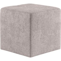Hocker COTTA, B:40cm H:40cm T:40cm, grau, 100% Polyester, Wohnzimmer, Hocker, "Cuby", Sitzw&uuml;rfel, Cube, Sitzhocker